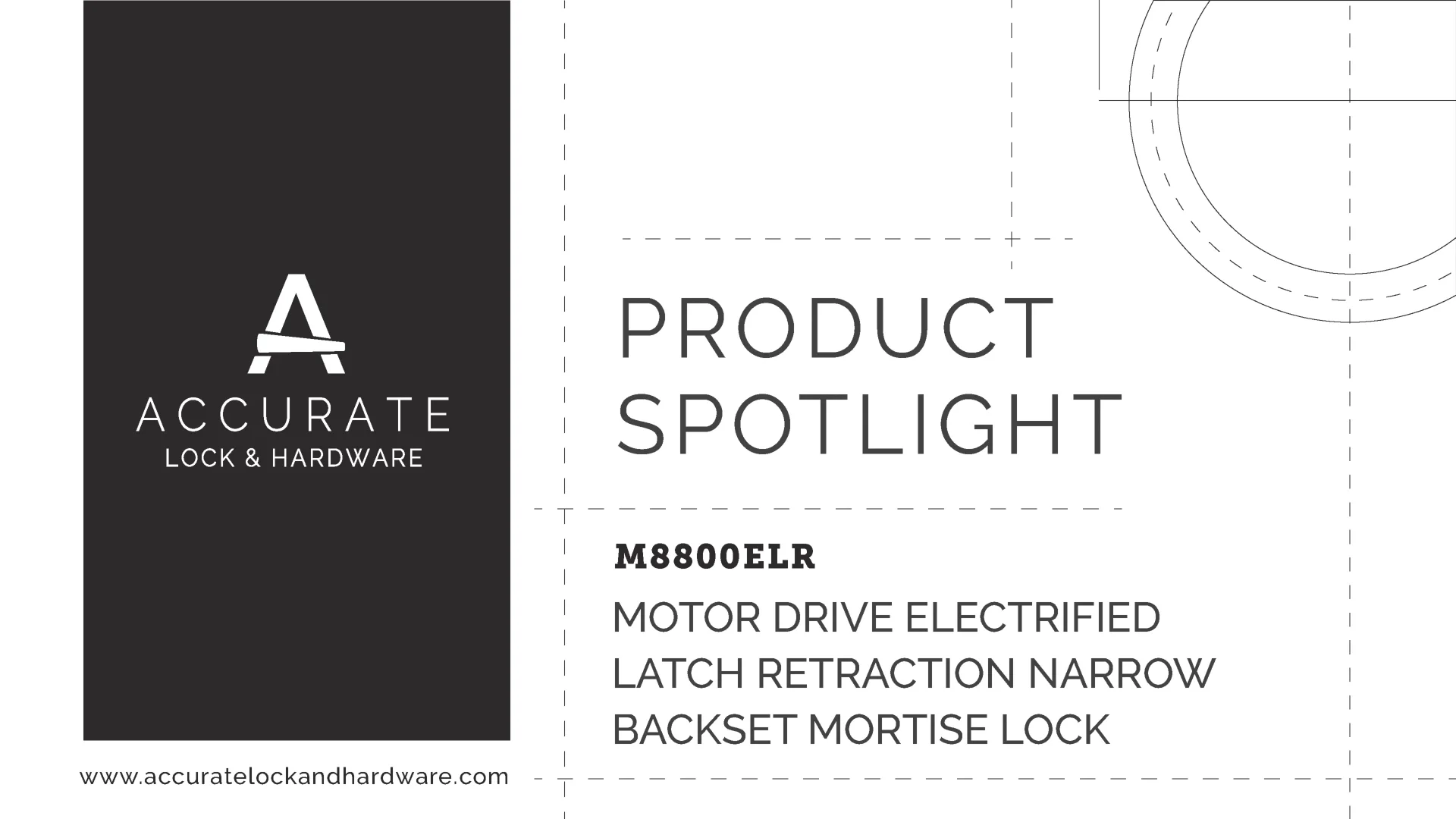 Motor Drive Electrified Latch Retraction Narrow Backset Mortise Lock