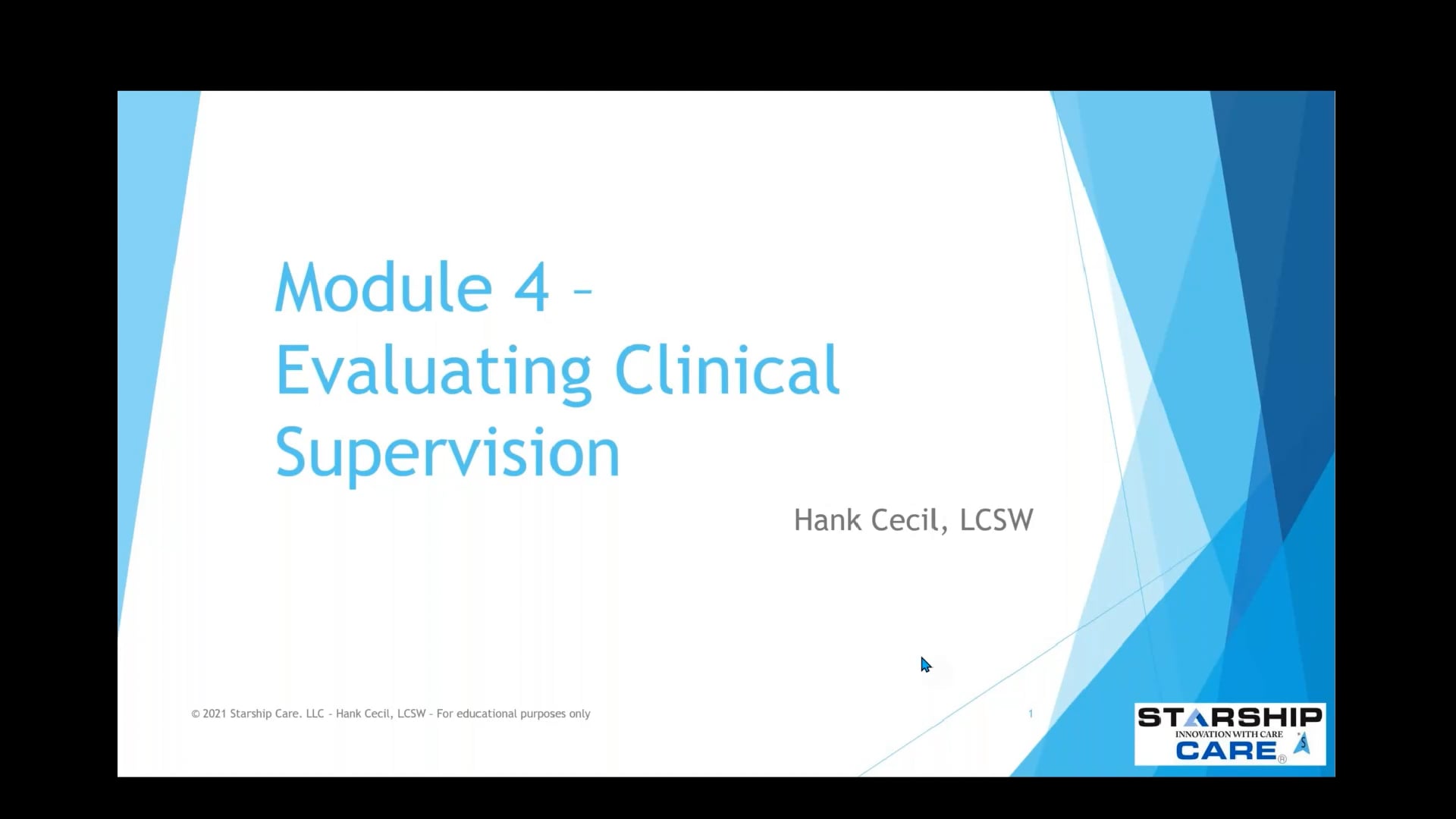 LCSW Supervision - Module 4-22