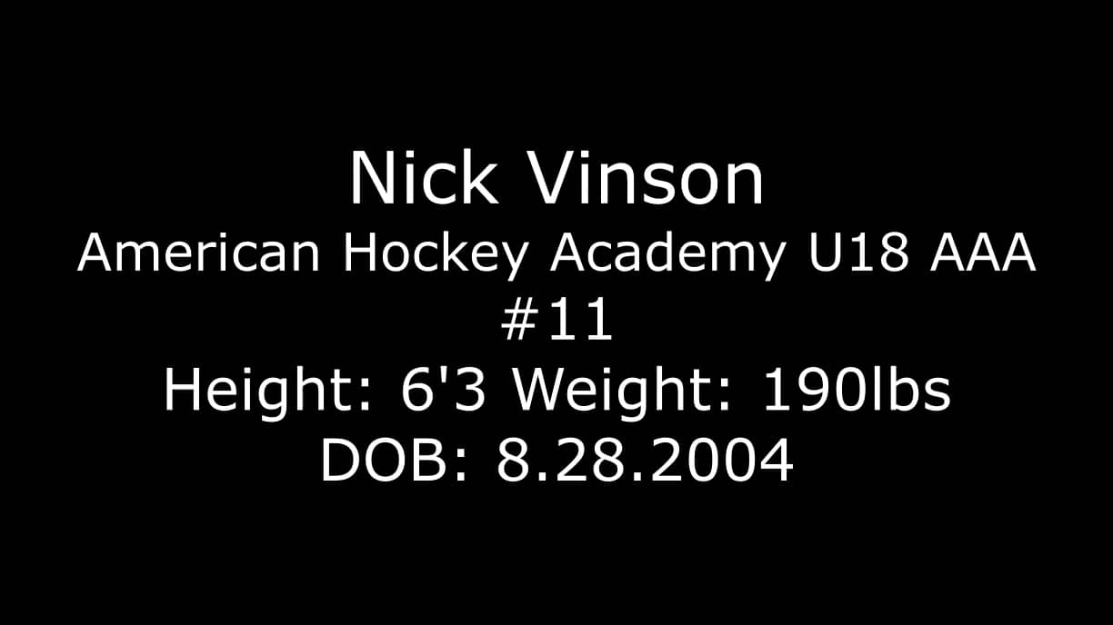 Nick Vinson - Player Video 2022 on Vimeo