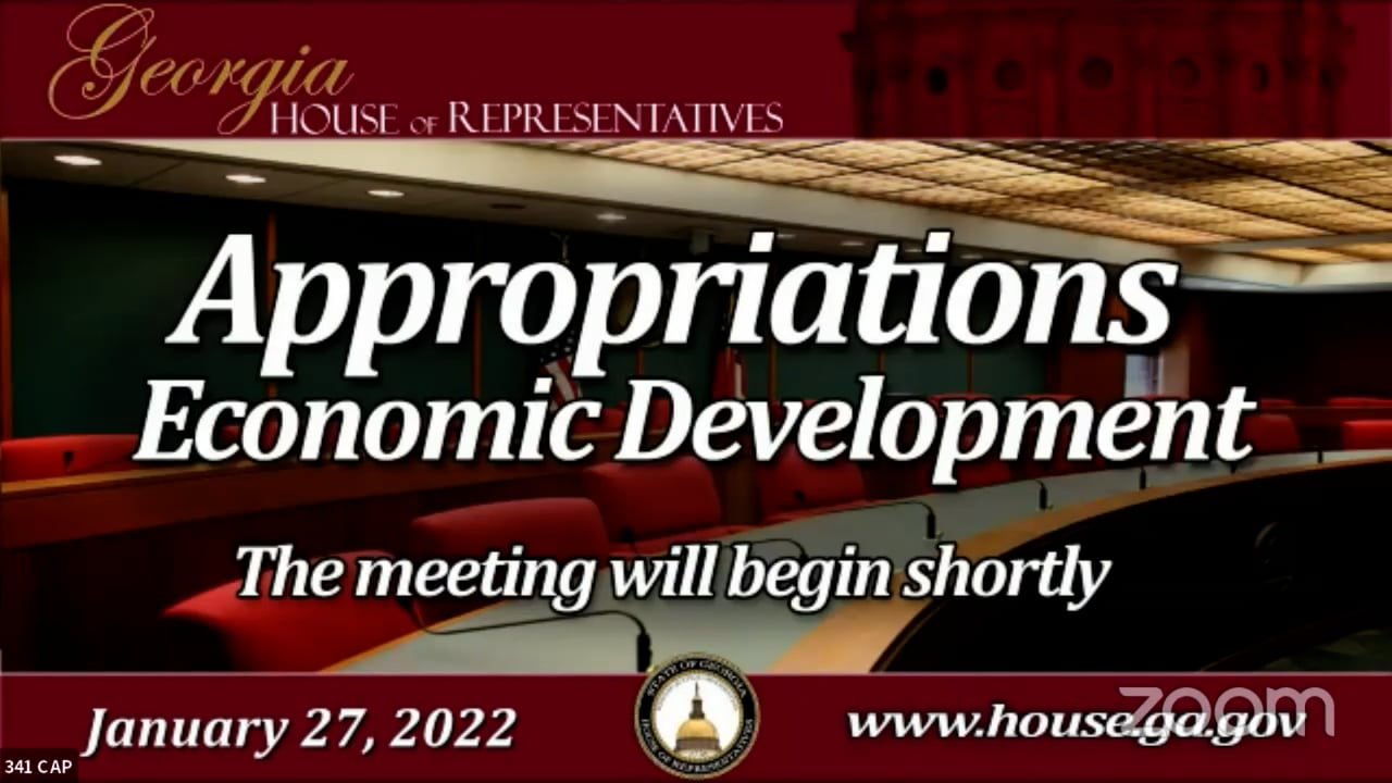 Appropriations Economic Development 1.27.22 on Vimeo