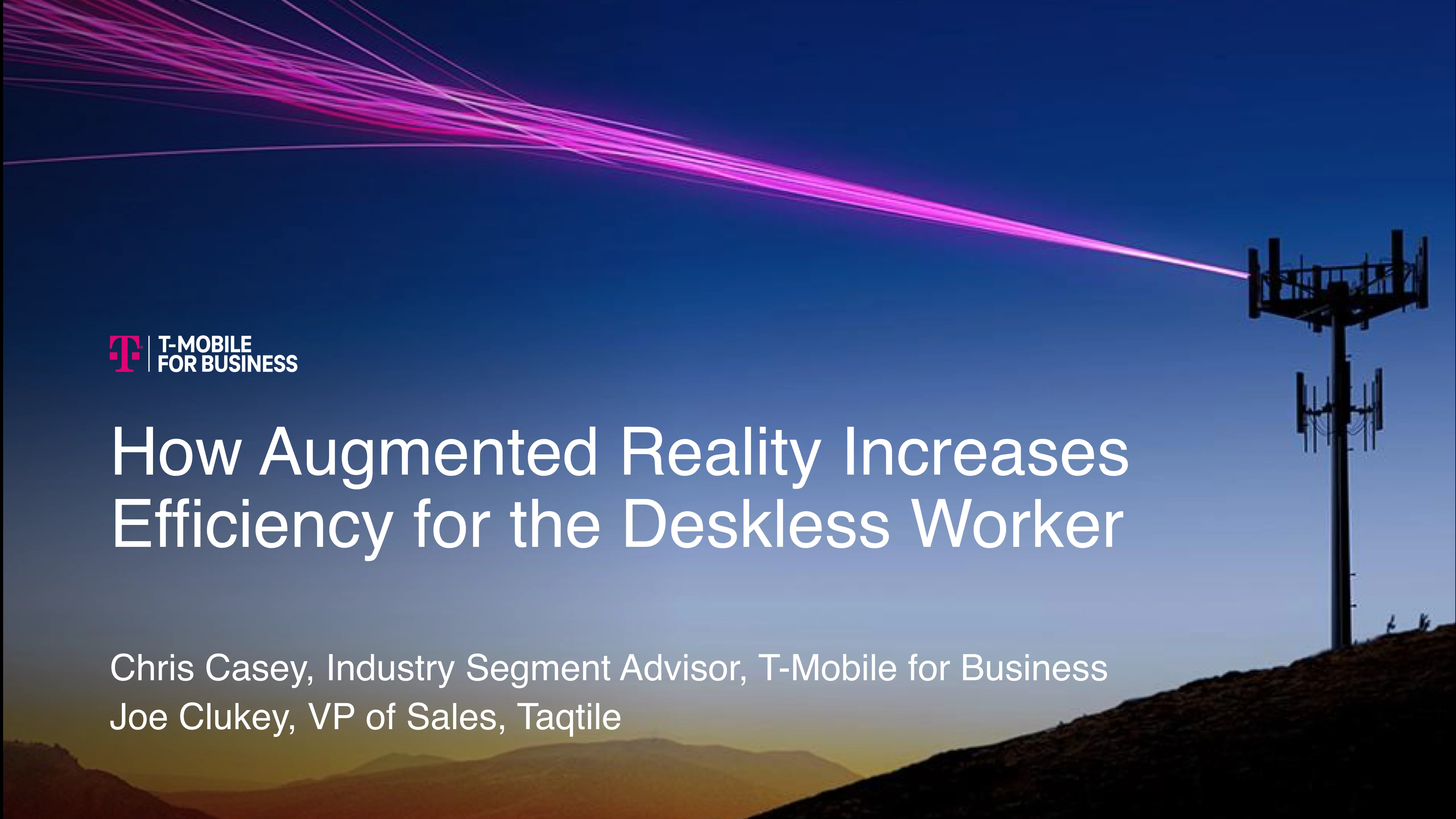 How Augmented Reality Increases Efficiency for the Deskless Worker on Vimeo