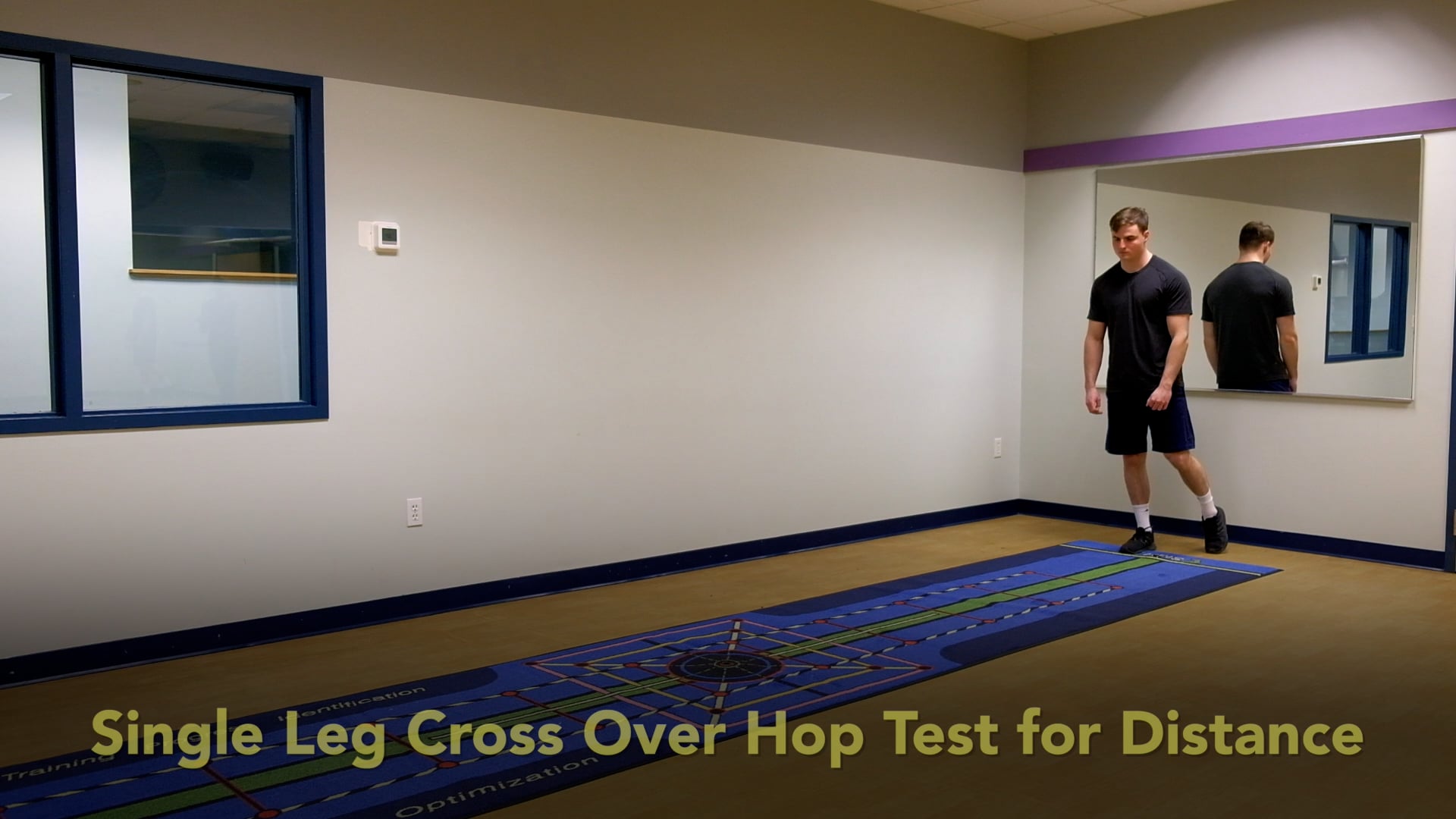 Single Leg Cross Over Hop Test for Distance.mov on Vimeo