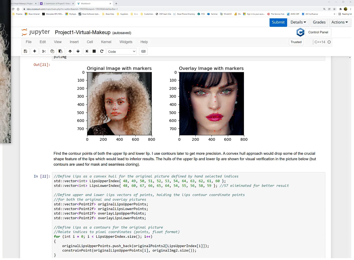 OpenCV II C++: Virtual Makeup Project 1: Lipstick Application on Vimeo