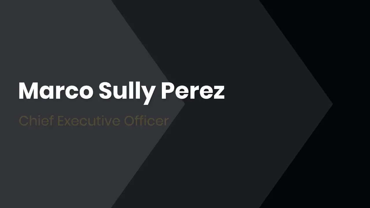 Marco Sully Perez | Chief Executive Officer on Vimeo