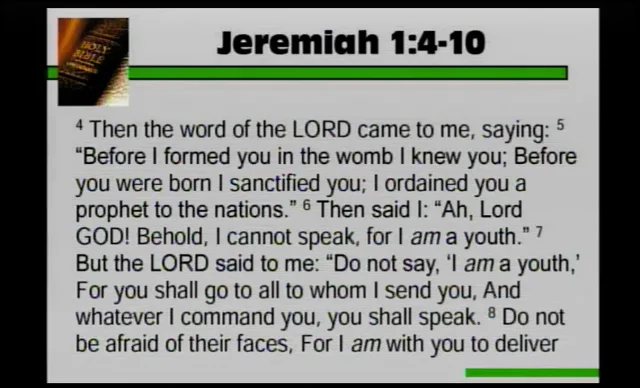 Jeremiah 1 4 10