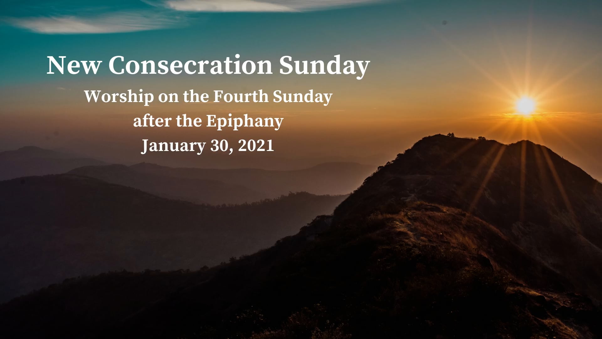 New Consecration Sunday on Vimeo