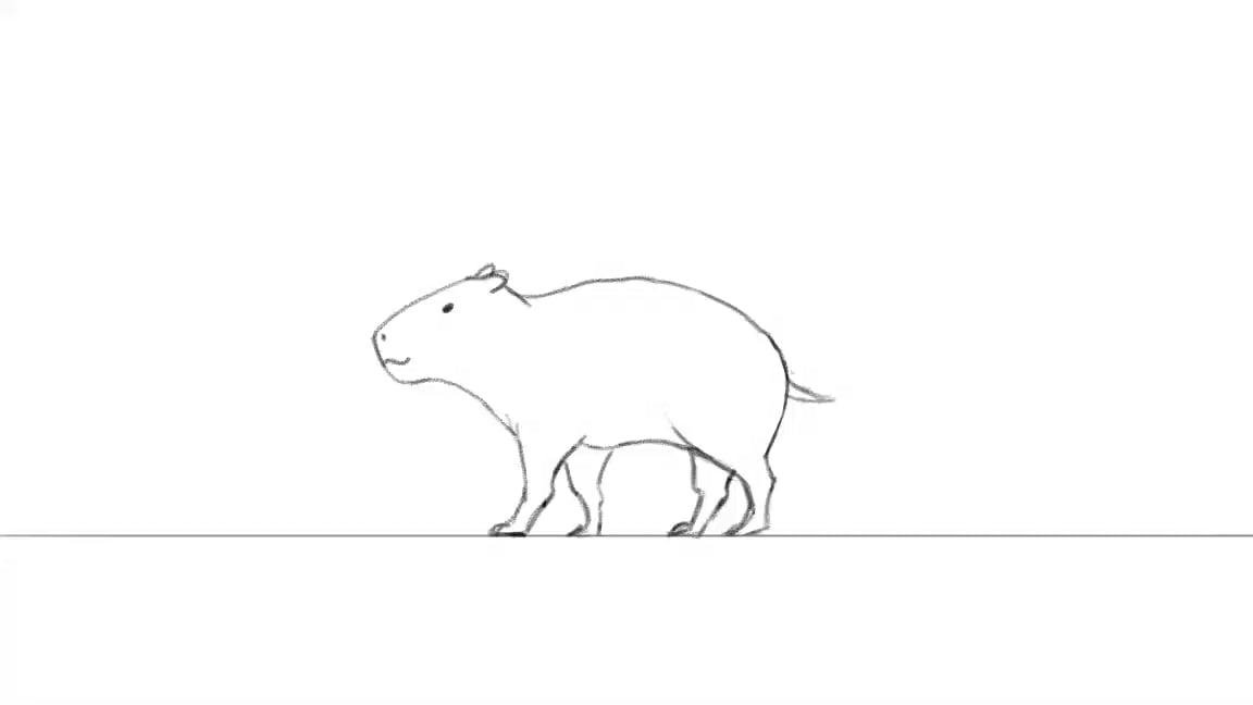 Capybara realistic Walk Cycle on Vimeo