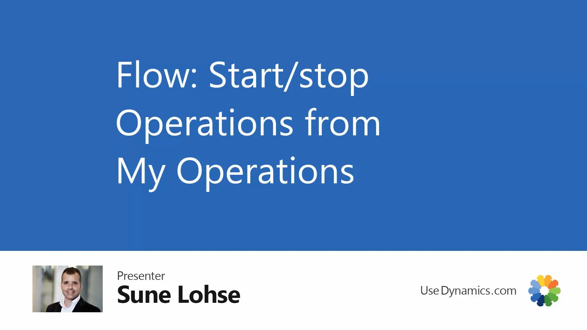 ENG21110910 Flow Start-stop Operations from My Operations on Vimeo