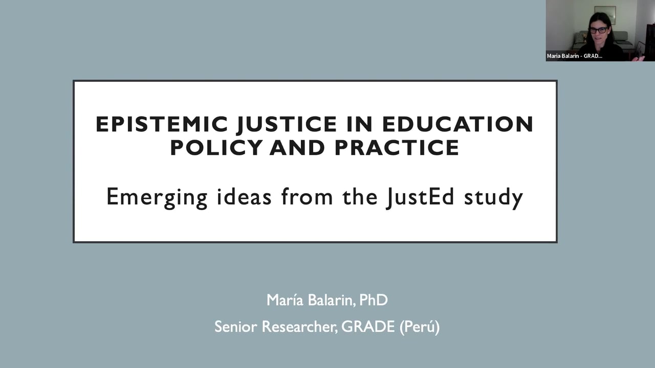 Epistemic Justice in education policy and practice: emerging ideas from ...