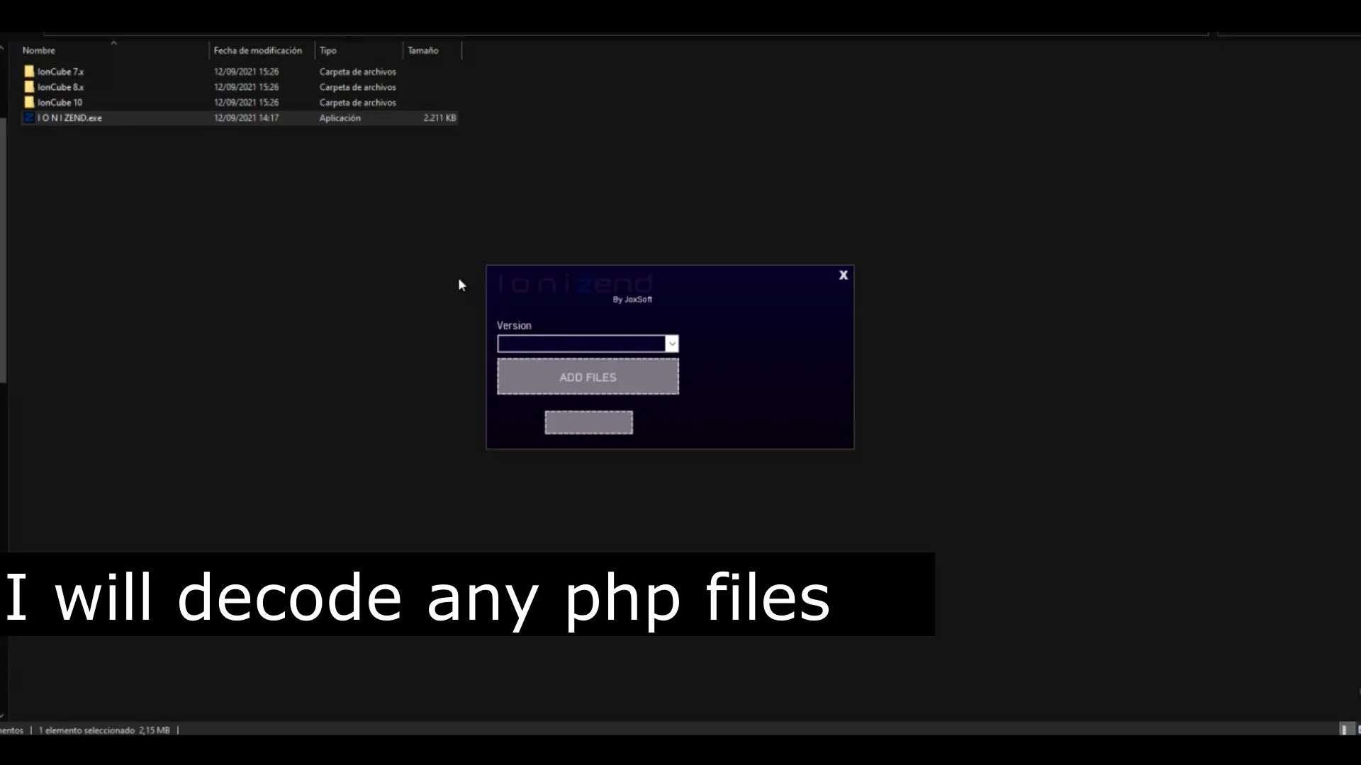 SourceGuardian decoder ic10 on Vimeo
