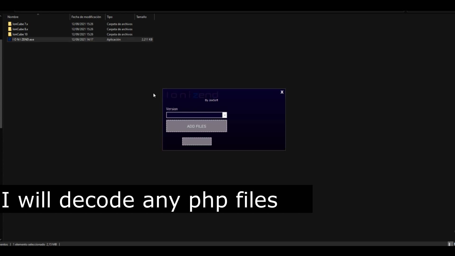 SourceGuardian decoder ic10 on Vimeo