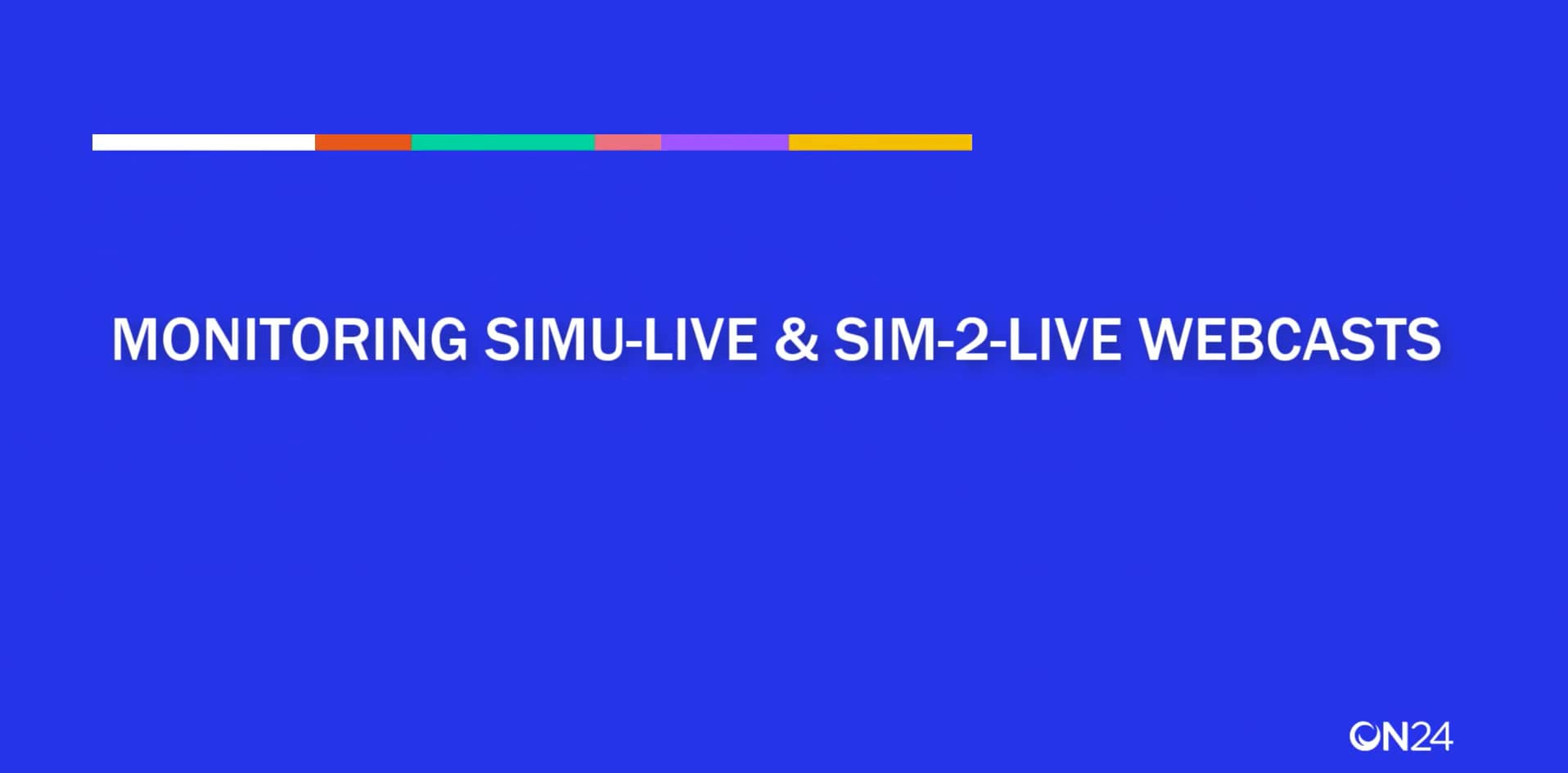 Monitoring Simu-live & Sim-2-Live Webcasts on Vimeo