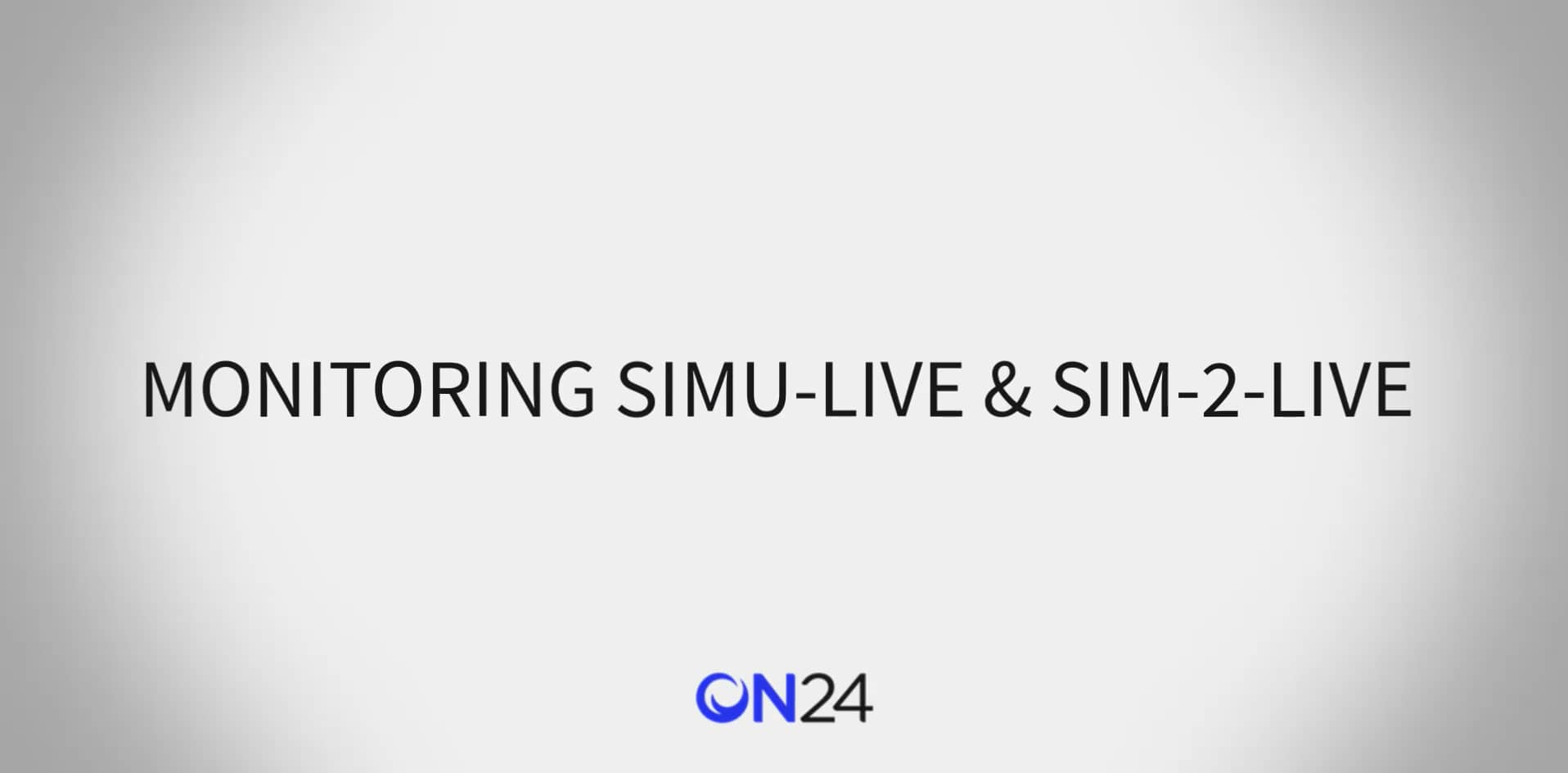 Monitoring Simu-live and Sim-2-Live Webcasts on Vimeo
