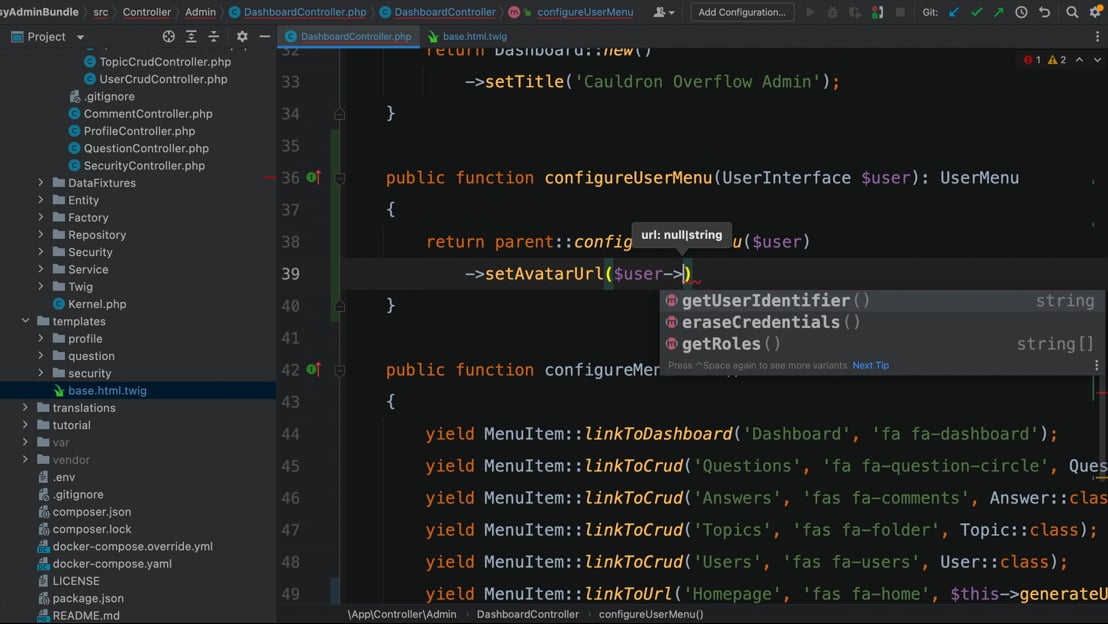 Controlling the Dashboard Menu > EasyAdmin! For an Awesomely Powerful ...