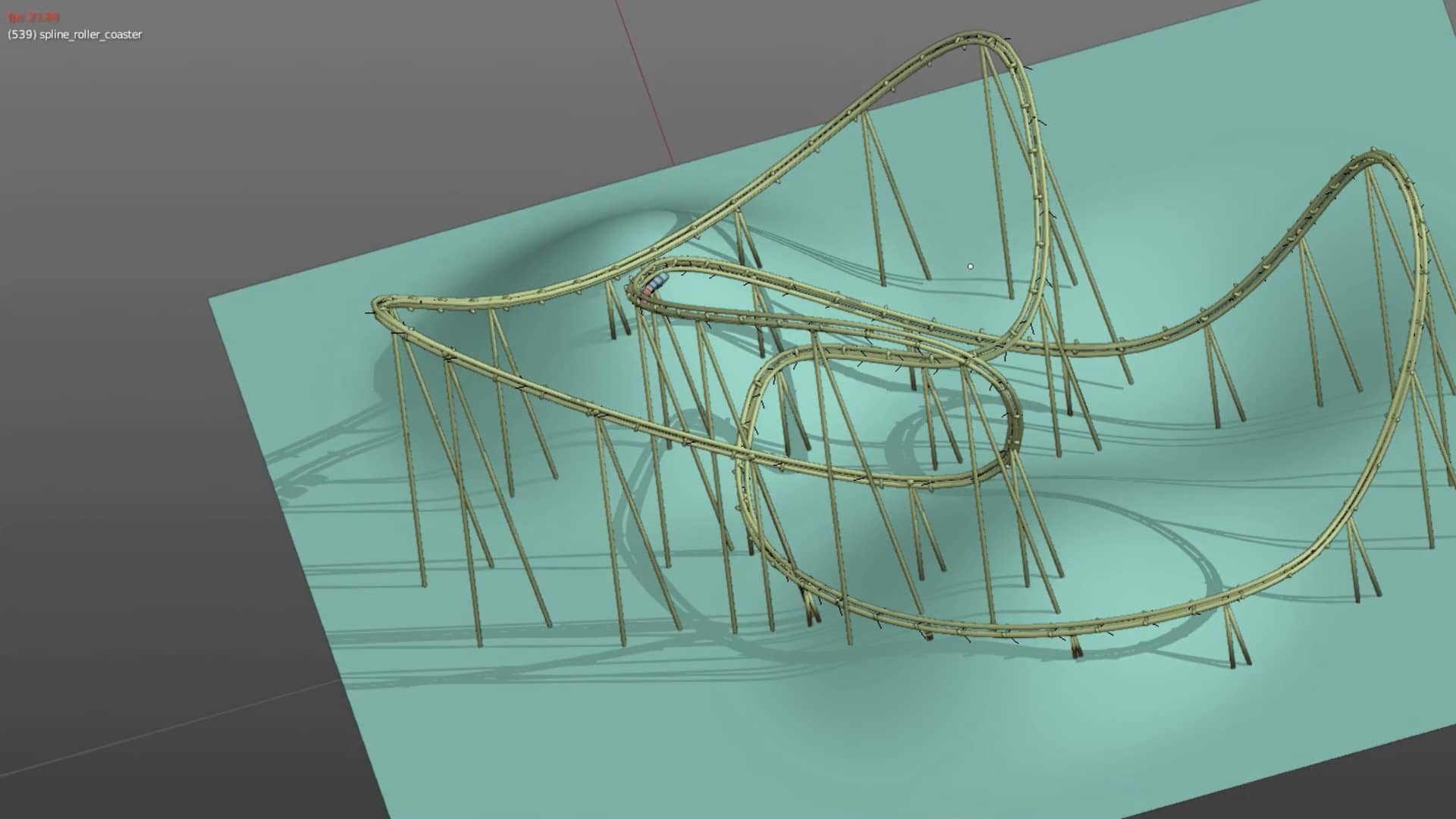 Blender Roller Coaster Geometry Nodes on Vimeo