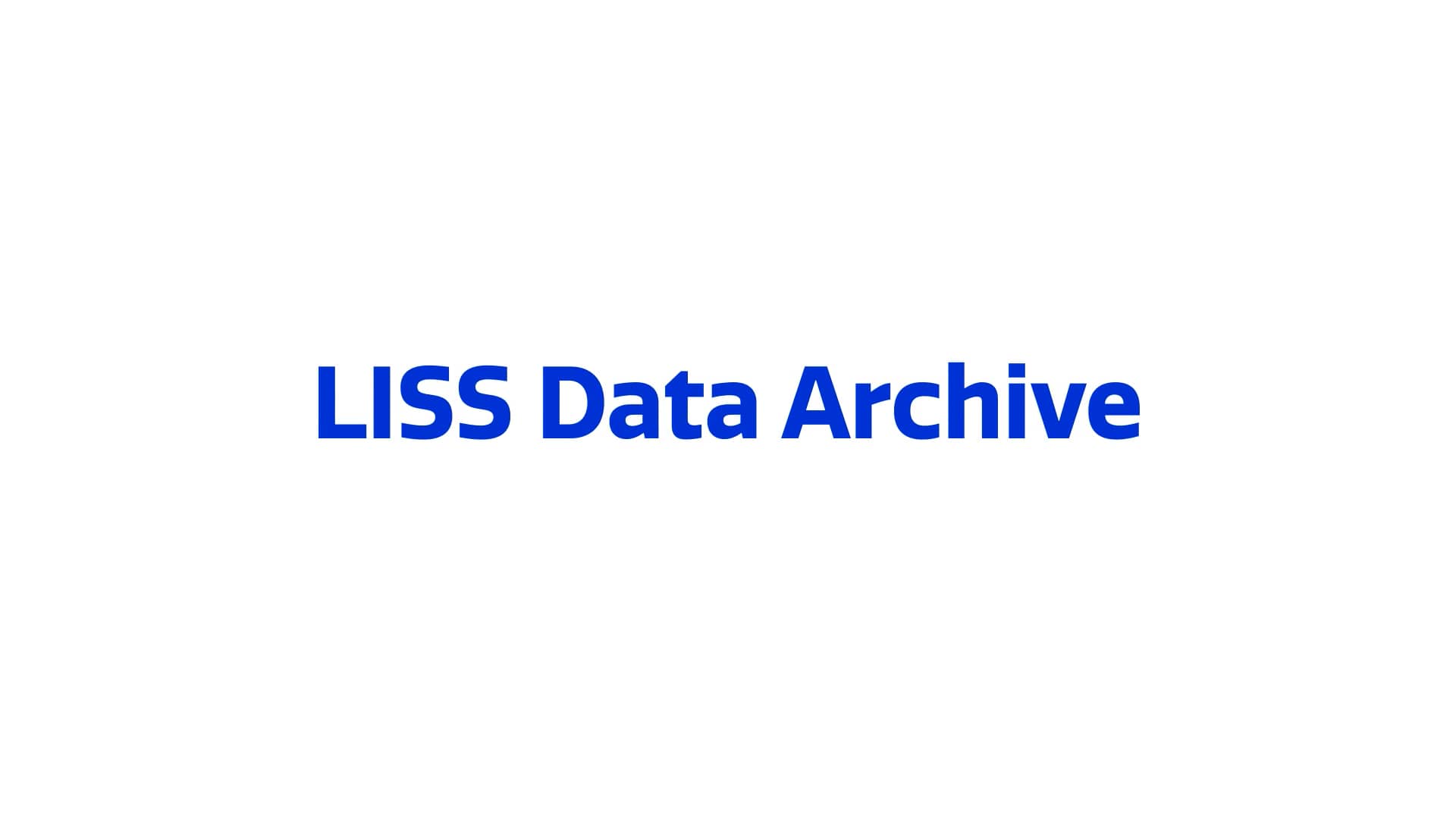 Centerdata - LISS Data Archive on Vimeo
