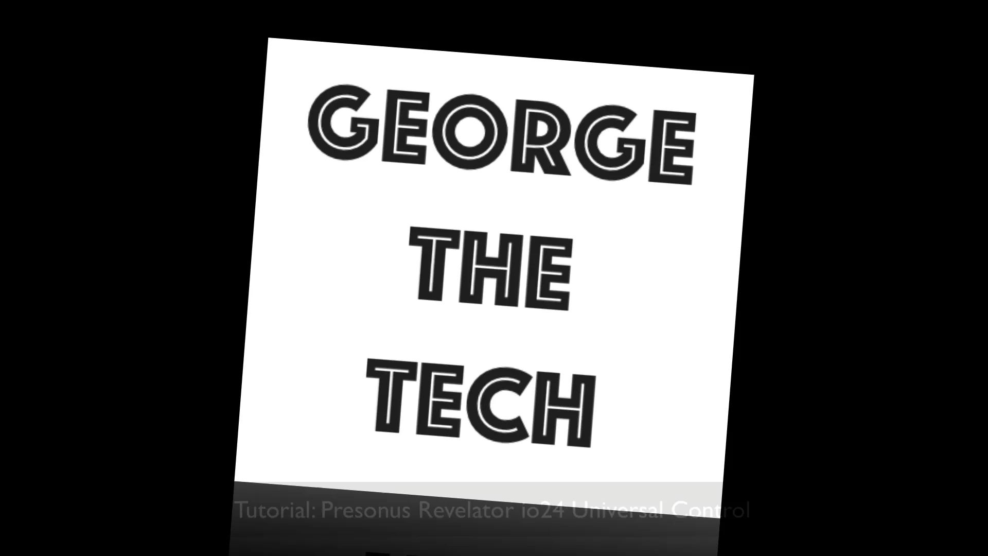 Watch GTT Training: Presonus Revelator io24 Universal Control setup for ...