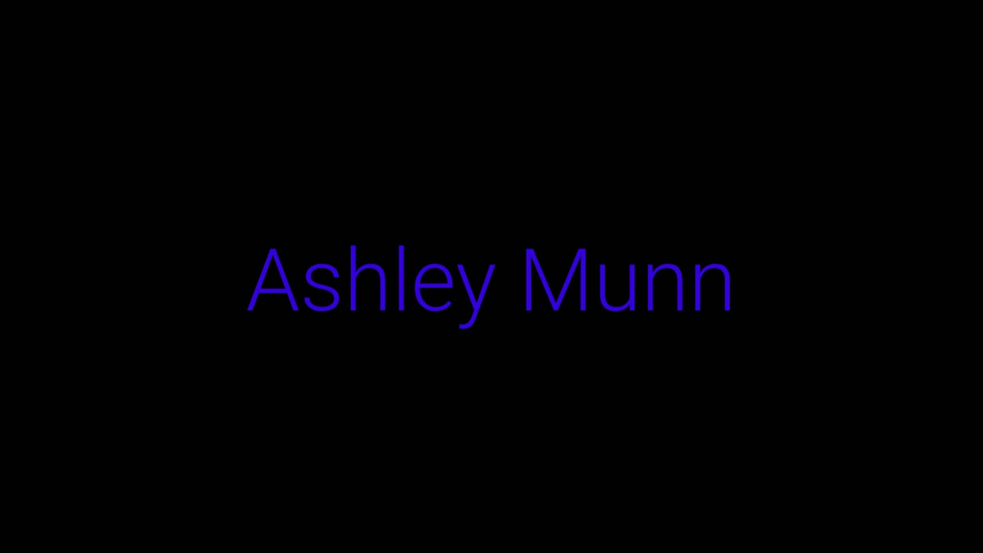 Ashley Munn Showreel on Vimeo