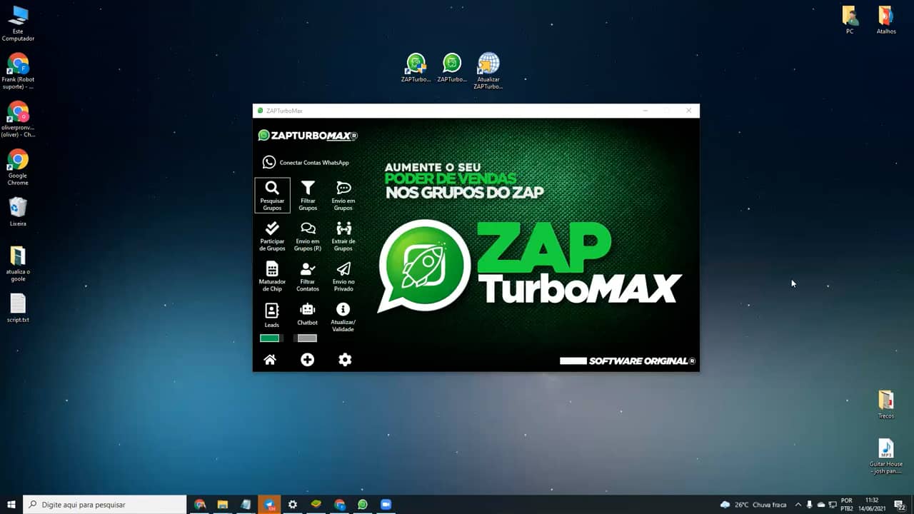 AULA 3 COMO ATUALIZAR TODOS REQUISITOS PRA USO DO PROGRAMA ZAP TURBO MAX ORIGINAL on Vimeo