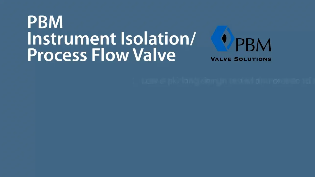 Instrument Isolation Valve