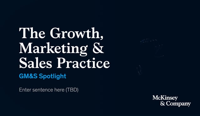 McKinsey & Co / Project Portfolio on Vimeo