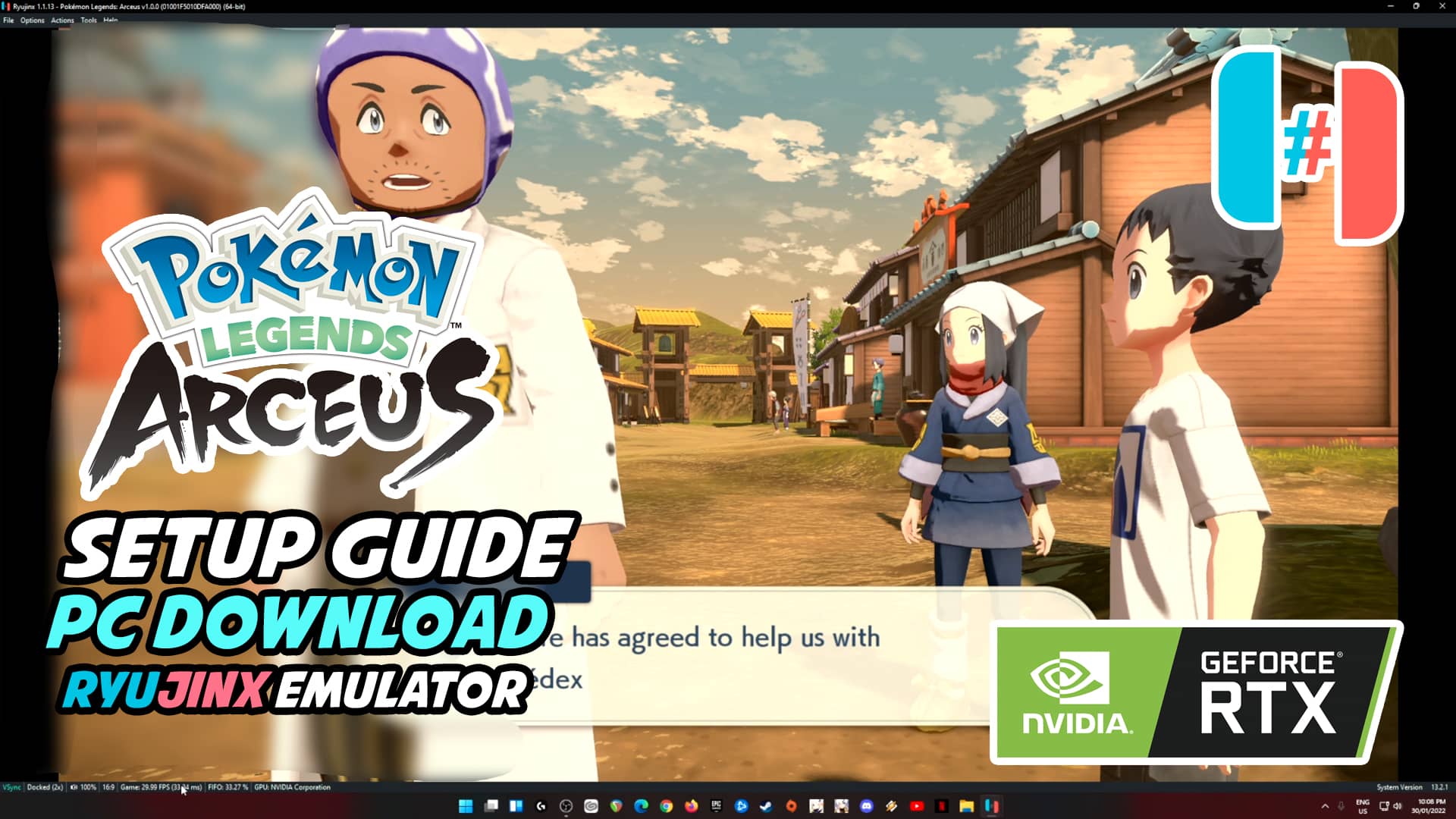 SETUP POKEMON LEGENDS ARCEUS ON PC + DOWNLOAD LINK (RYUJINX EMULATOR ...
