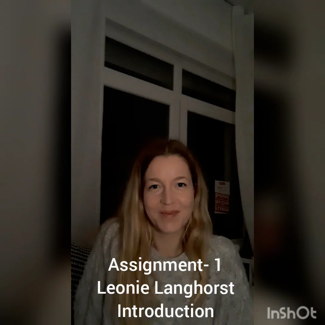 Assignment- 1 Introduction; Leonie Langhorst on Vimeo