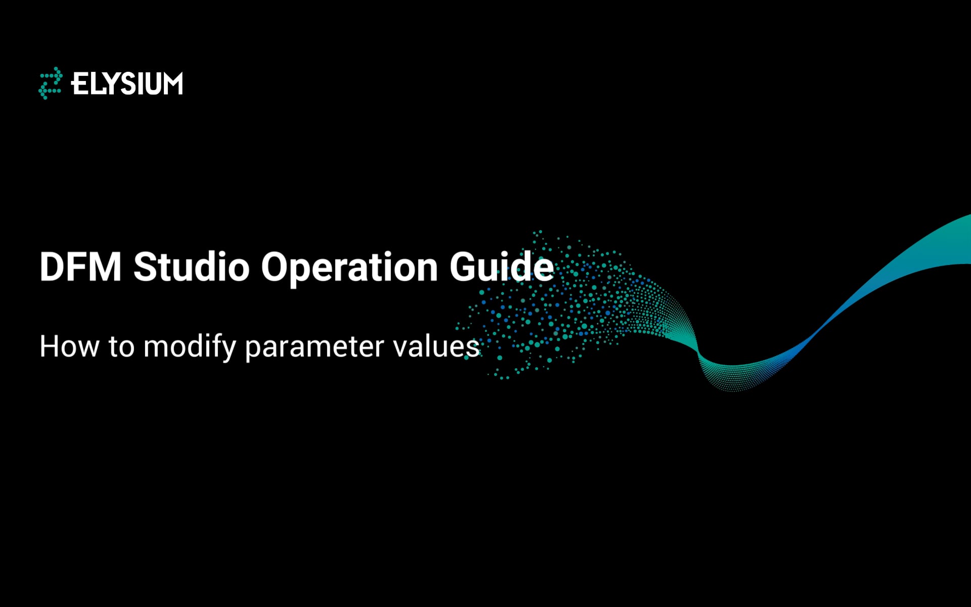 [DFM Studio] Set Scenario and Parameters (EN) on Vimeo