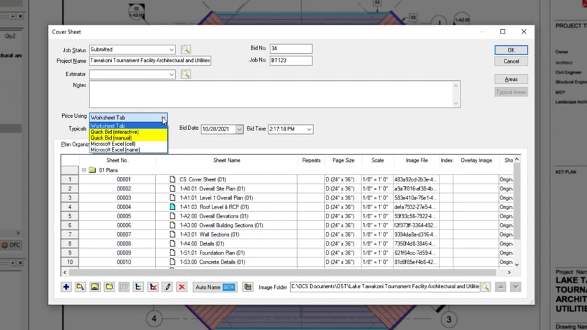 Price Using Quick Bid - On Center Software