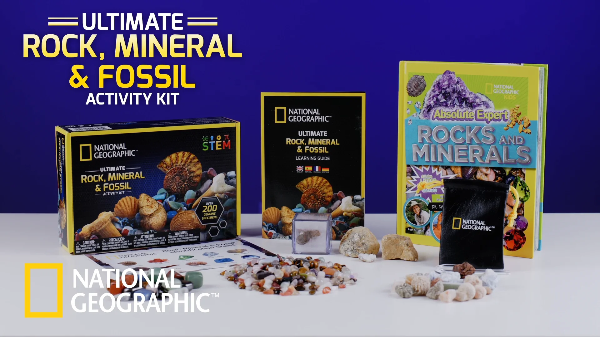 National Geographic - Ultimate Rock Mineral & Fossil Activity Kit on Vimeo