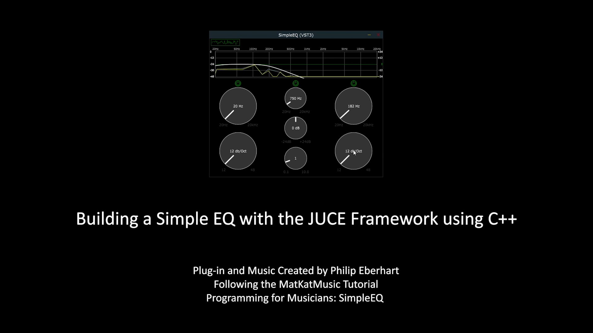 Building a Simple EQ with the JUCE Framework using C++ on Vimeo