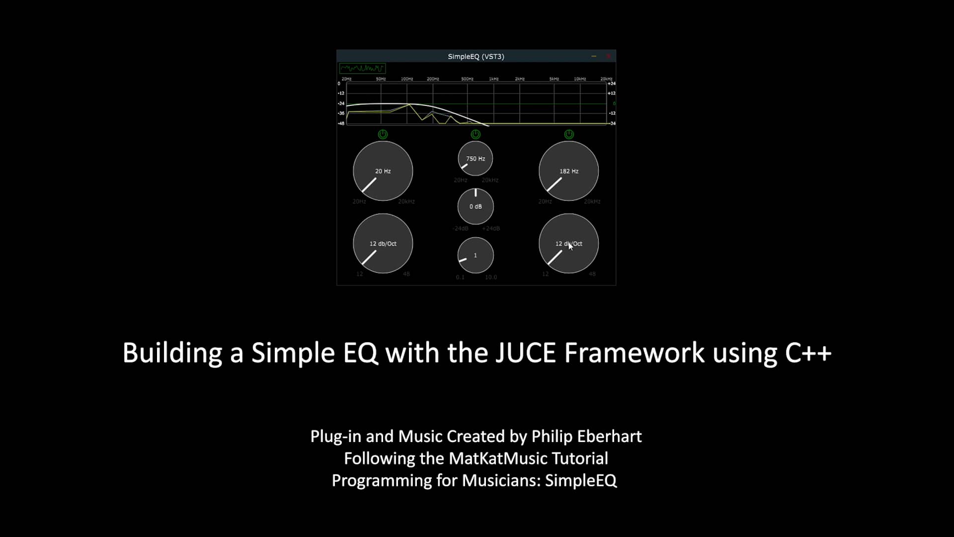 Building a Simple EQ with the JUCE Framework using C++ on Vimeo