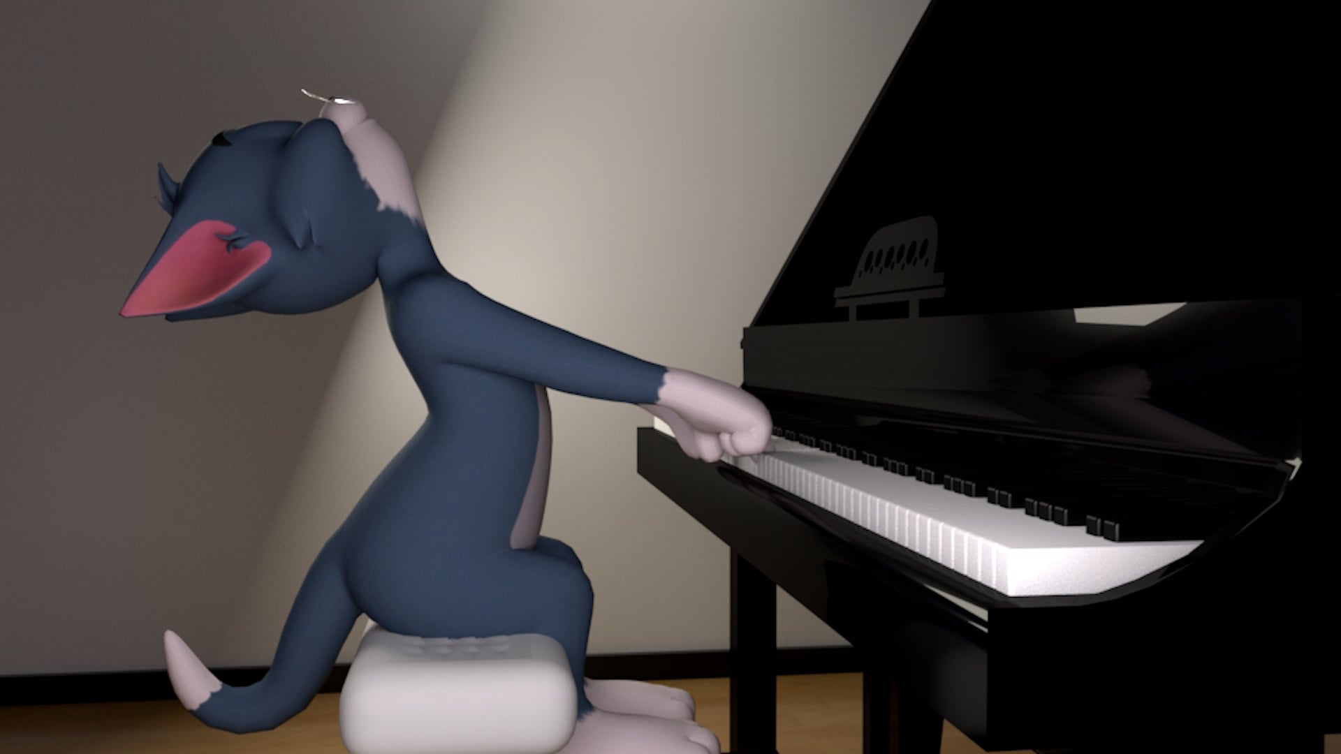 Tom playing the piano Tom and Jerry animation #3d animation on Vimeo