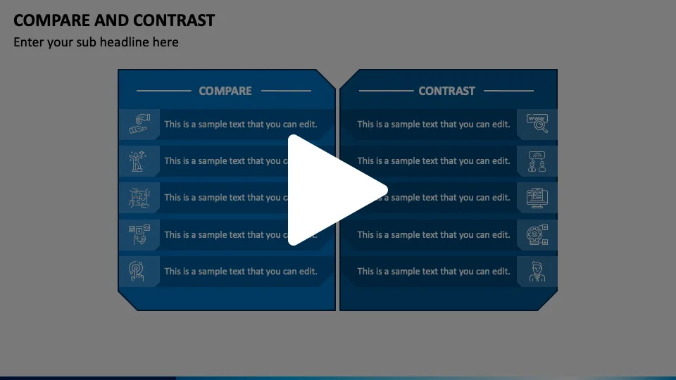 Compare and Contrast Animated Presentation - SketchBubble