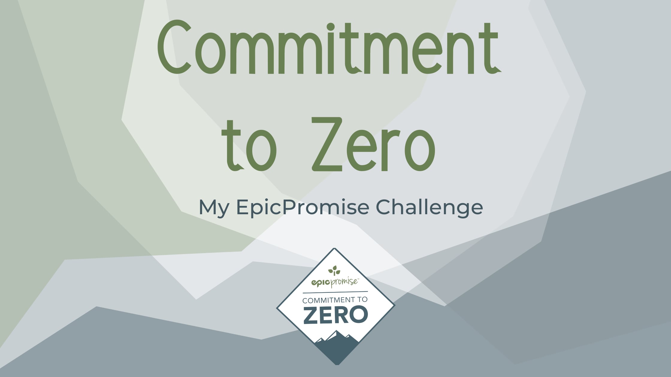 EpicPromise: Commitment to Zero on Vimeo