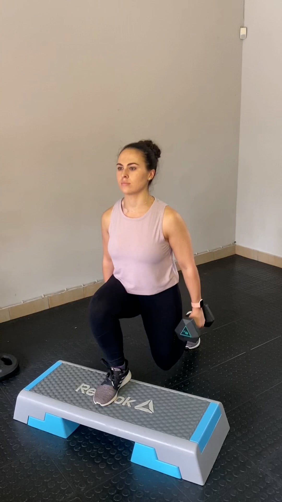 Weighted Lunge onto step on Vimeo