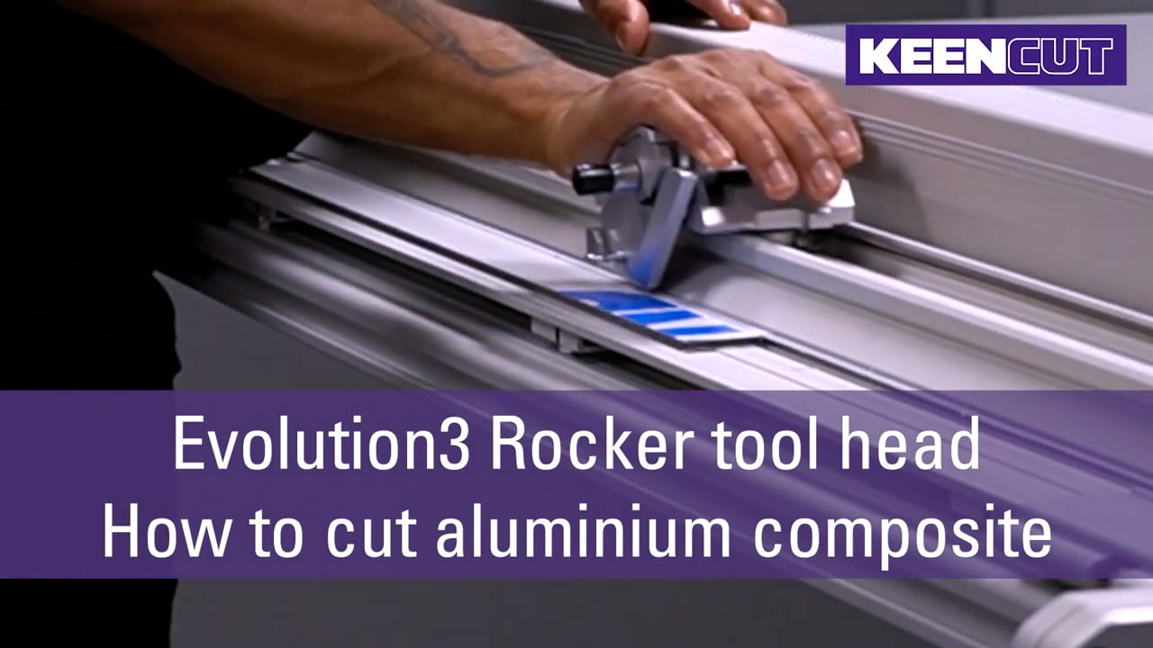 Evolution3 Rocker tool head _ How to cut aluminium composite on Vimeo
