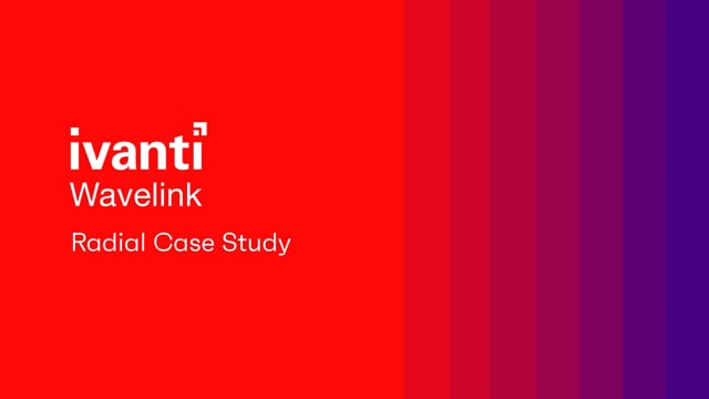 Radial Optimizes Its Warehouse RF Technology with Ivanti Wavelink | Ivanti