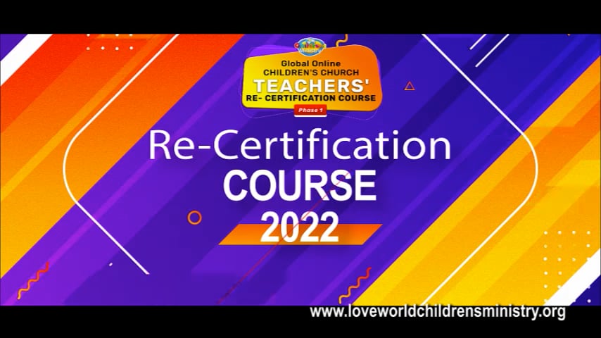Global Recertification Course_Pastor Moses Olayemi on Vimeo