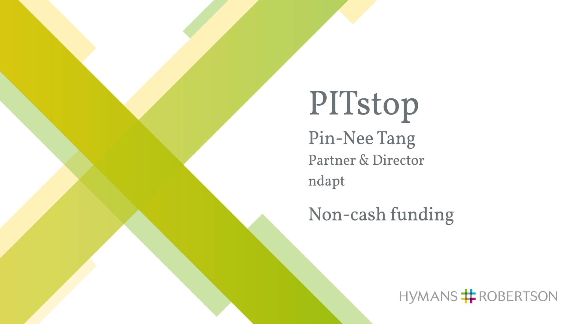 PITstop with Pin Nee Tang from ndapt - Non-cash funding on Vimeo