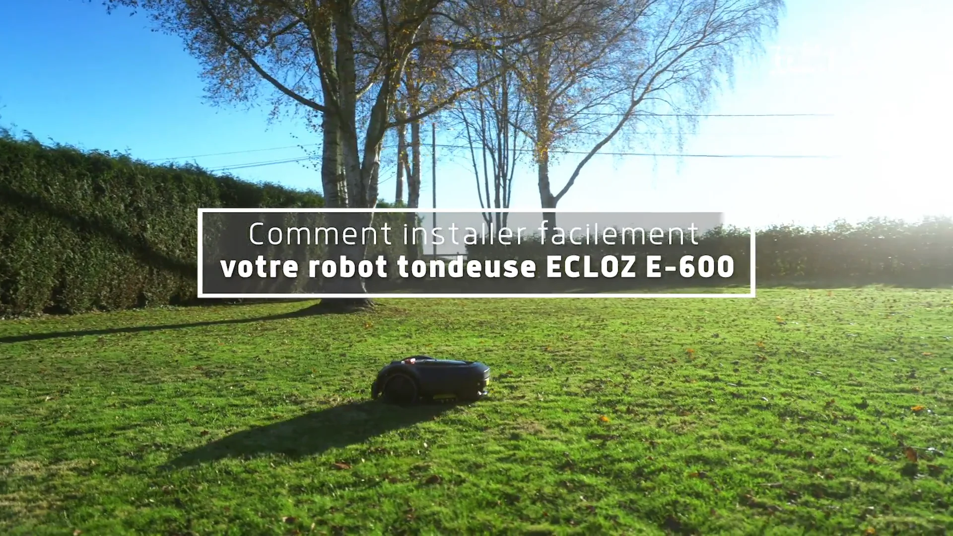 TUTO : Comment installer votre robot tondeuse ECLOZ E-600 ? on Vimeo