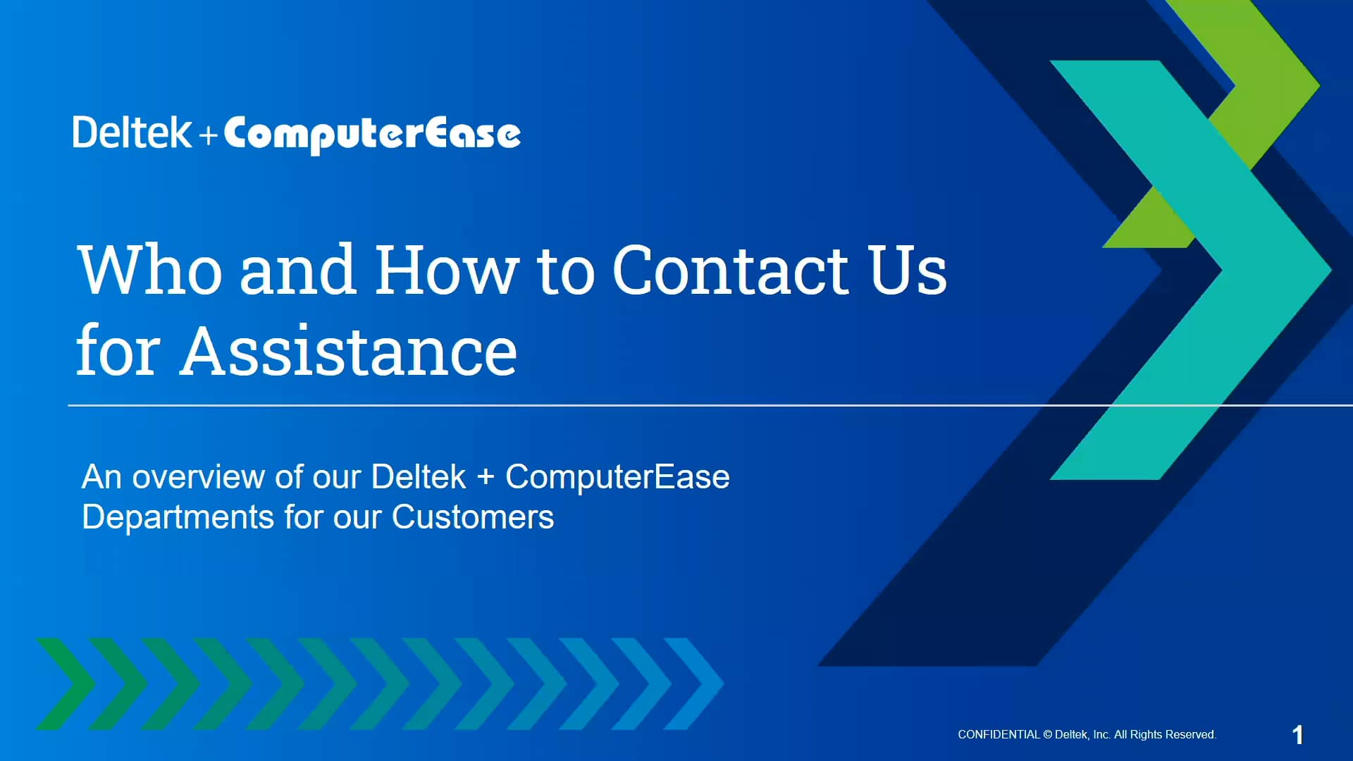 Deltek + ComputerEase - Who & How to Contact Us for Assistance on Vimeo