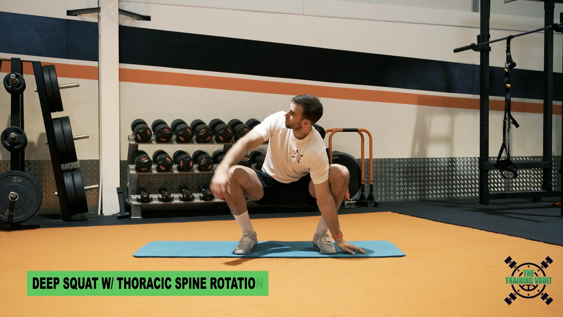 Deep Squat w:Thoracic Spine Rotation.mp4 on Vimeo