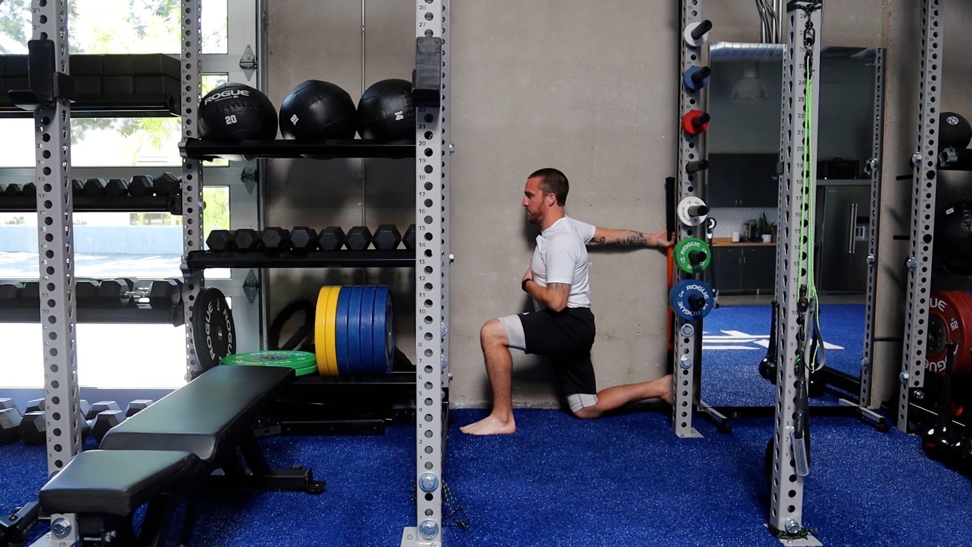 Half Kneeling Shoulder Extension Pails Rails with Stick* on Vimeo