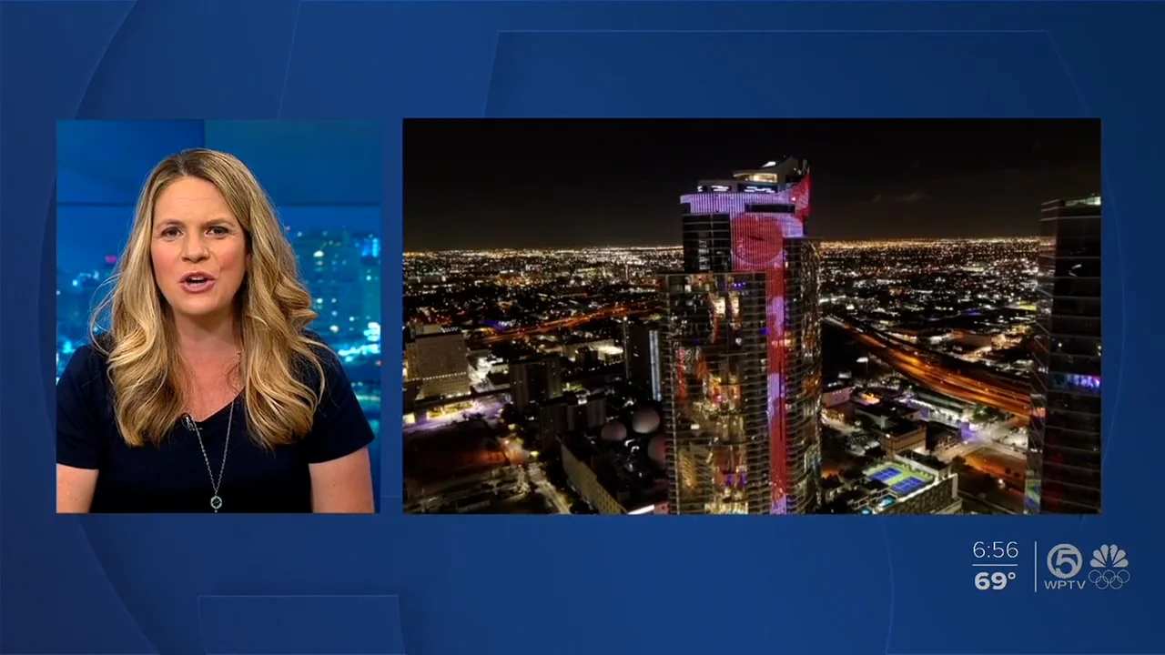 WPTV-NBC | World's Tallest Digital Valentine's Day Greeting | Paramount ...