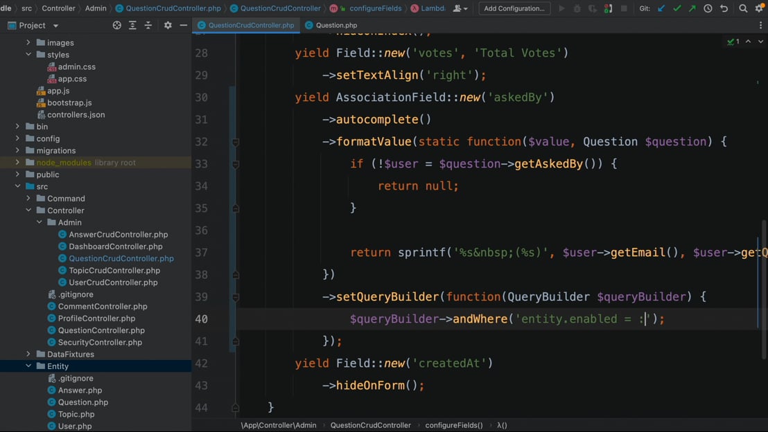 Auto-complete Association Field & Controlling the Query > EasyAdmin! For an Awesomely Powerful ...