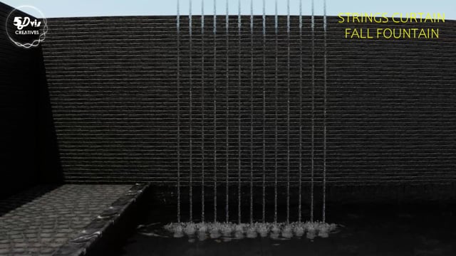Strings curtain fall fountain [3m tall] [volume 1]