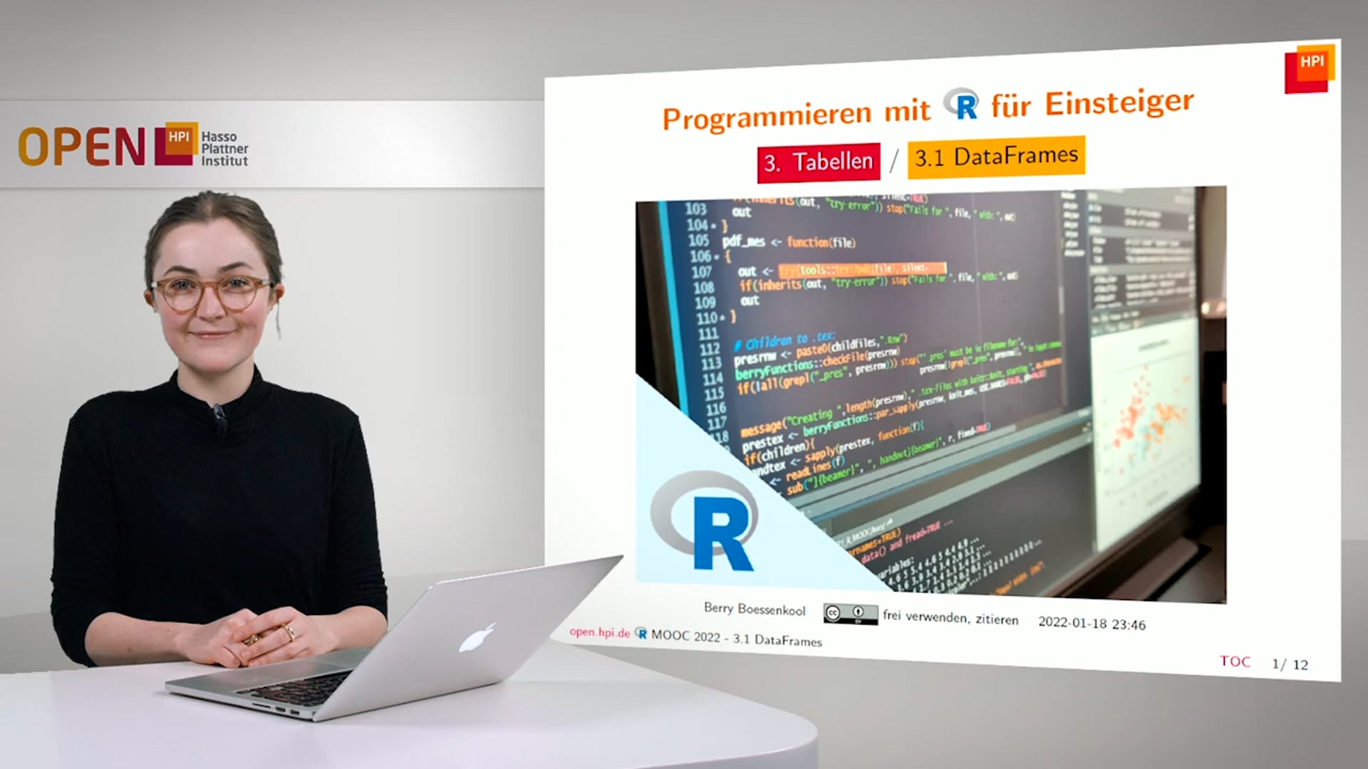 3.1 DataFrames | Programmieren mit R für Einsteiger | openHPI