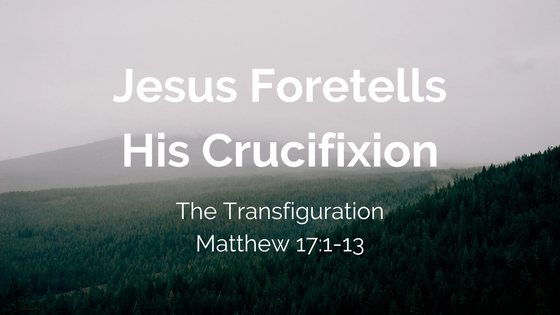 The Transfiguration | Matthew 17:1-13 on Vimeo