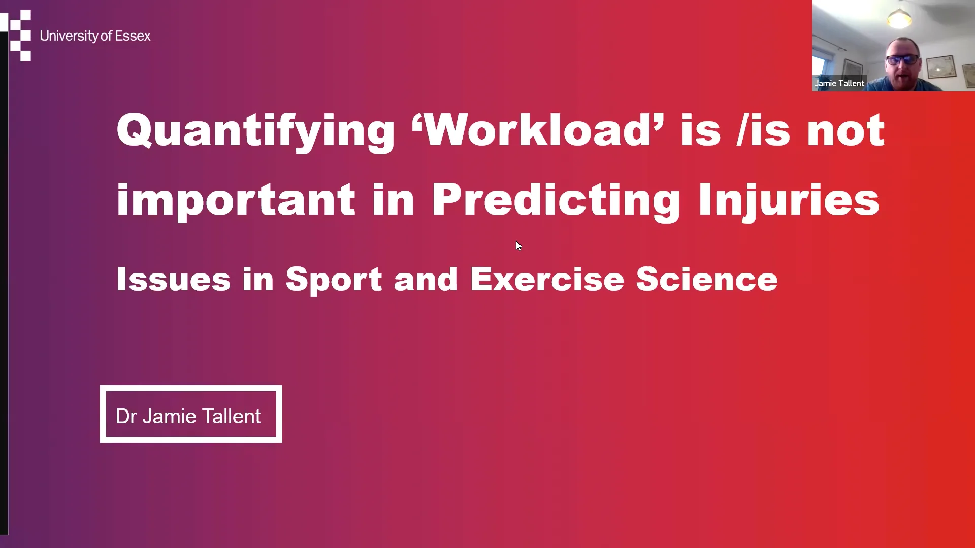 Quantifying 'Workload' is/is not Important in Predicting Injuries